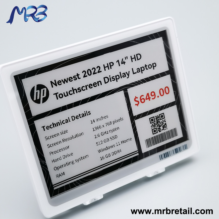 MRB 5.8 Inch ESL Shelf Price Tag