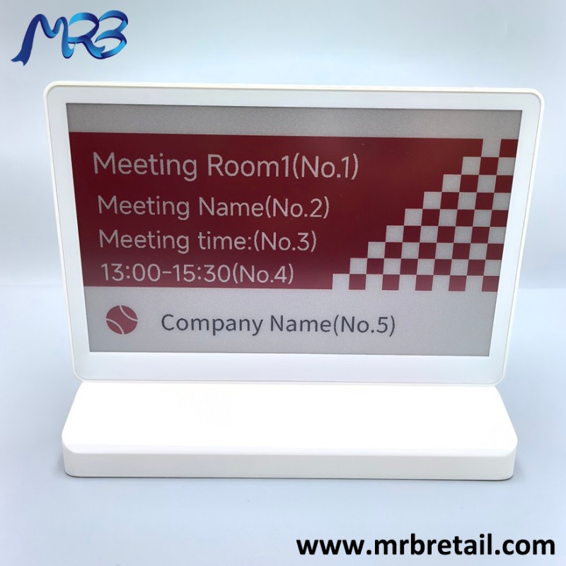 HTC750 Double-Sided Display Electronic Table Name Card For Conference